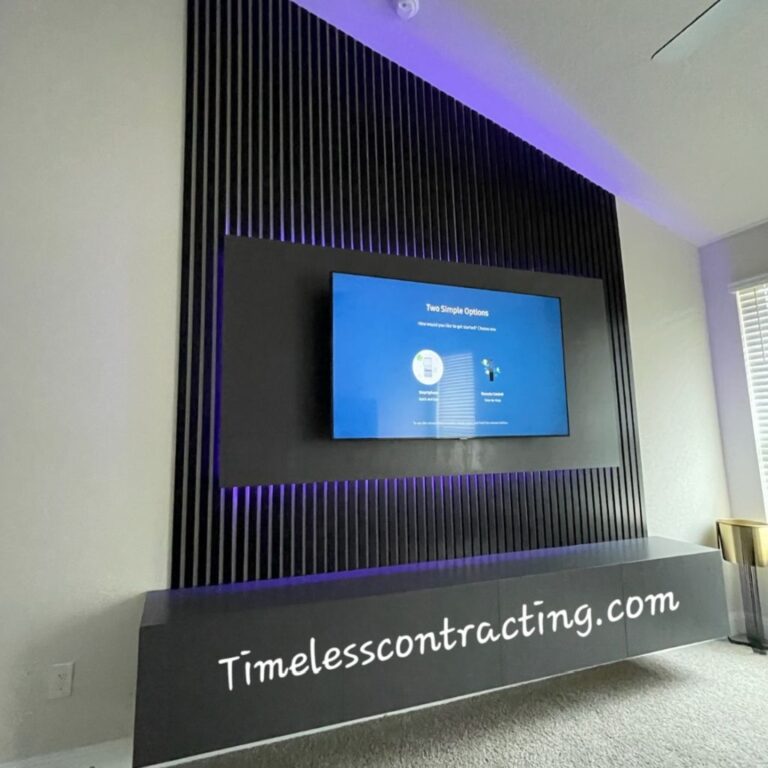 Media Wall Ideas (Built by Us. Designed for You.) - Timeless Contracting